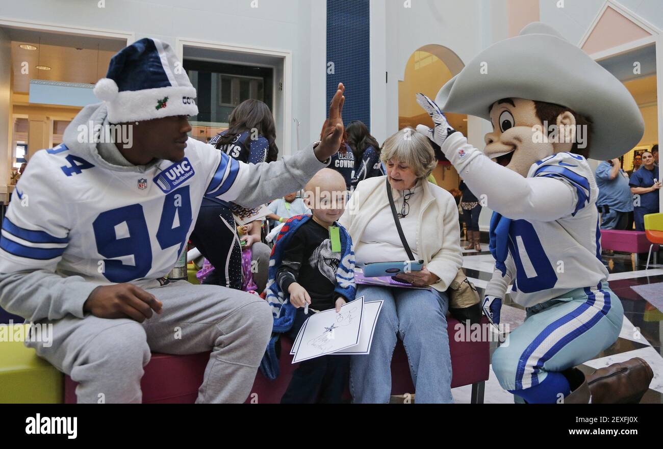 Dallas Cowboys defensive end Randy Gregory and Rowdy, the Cowboys ...
