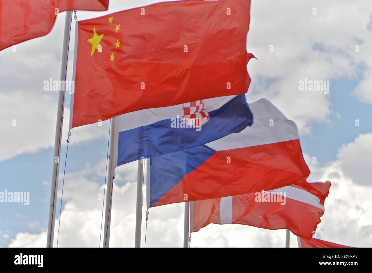 Streamer flags hi-res stock photography and images - Alamy
