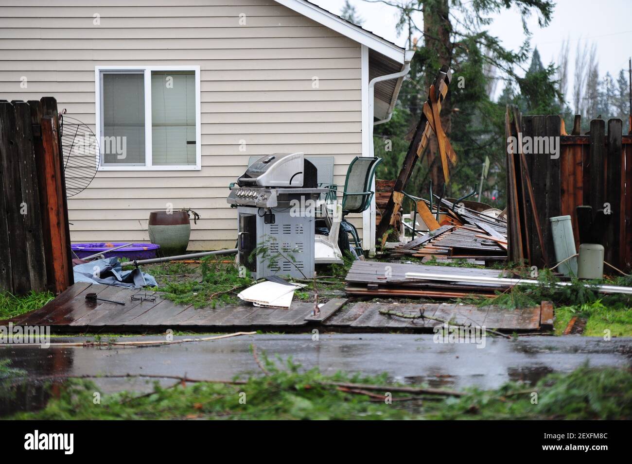 A scene in southeast Battle Ground, Wash., on December 11, 2015, the ...