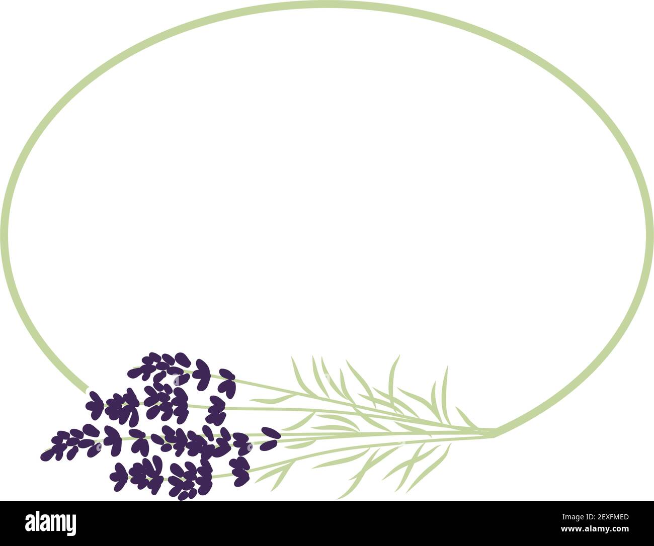 lavender flower frame, vector Stock Vector Image & Art - Alamy
