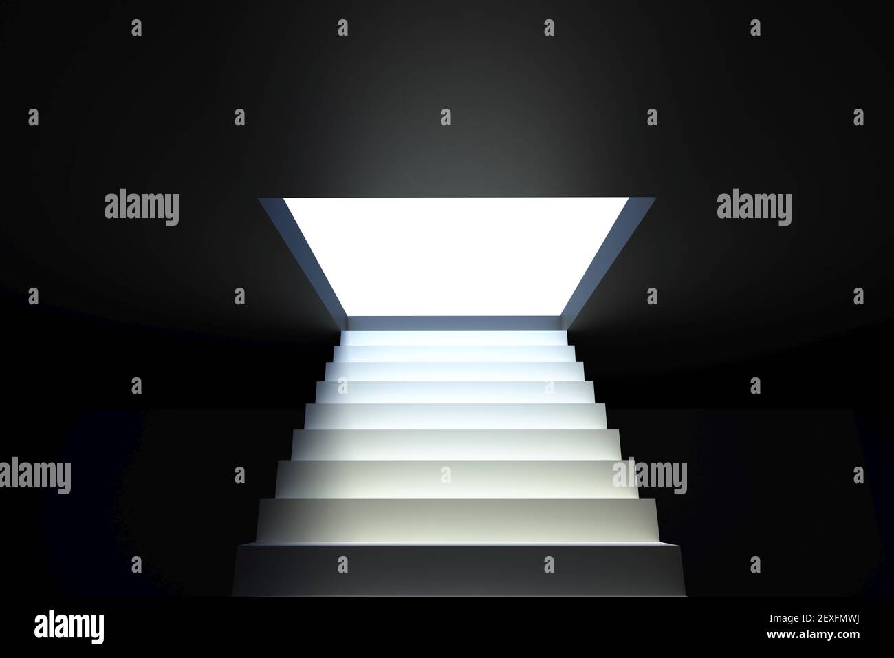 Stair steps into the future Stock Photo - Alamy