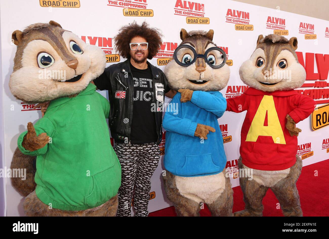 12 December 2015 - Los Angeles, California - Alvin, Redfoo, Simon ...
