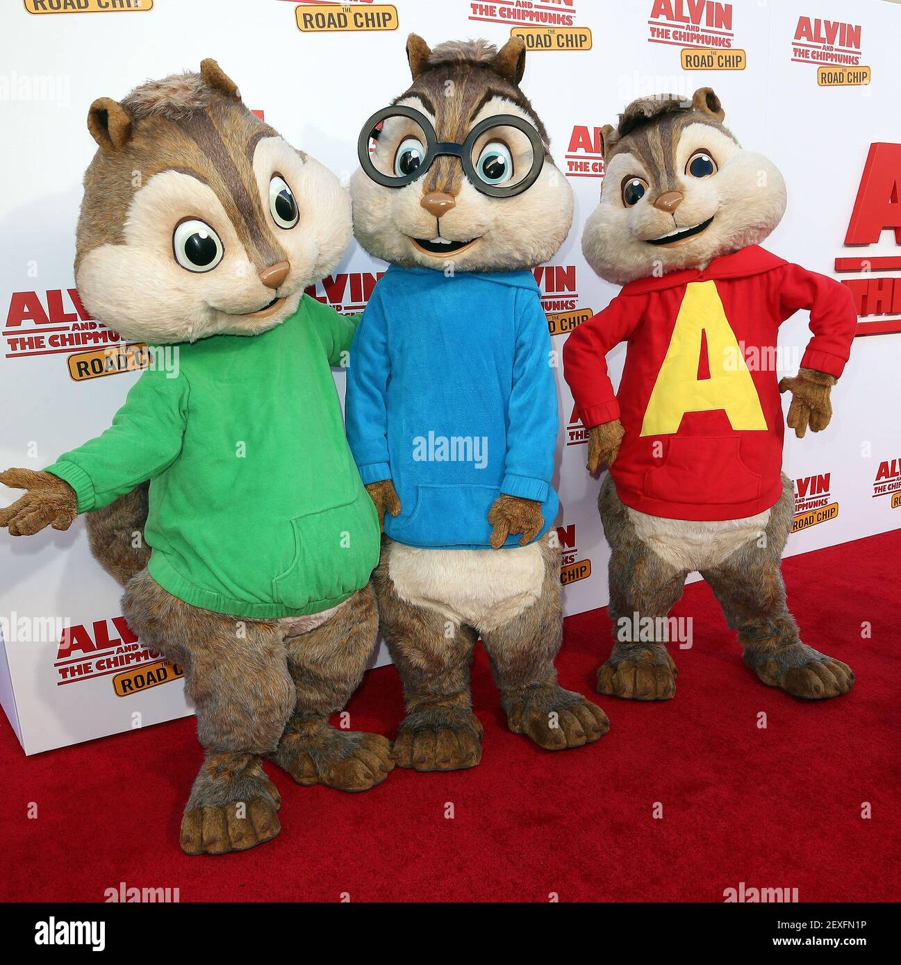 12 December 2015 - Los Angeles, California - Alvin, Simon, Theodore ...