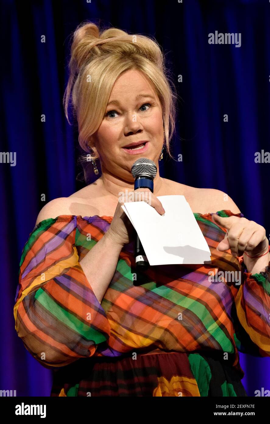 Actress/comedienne Caroline Rhea speaks to the attendees at The ...