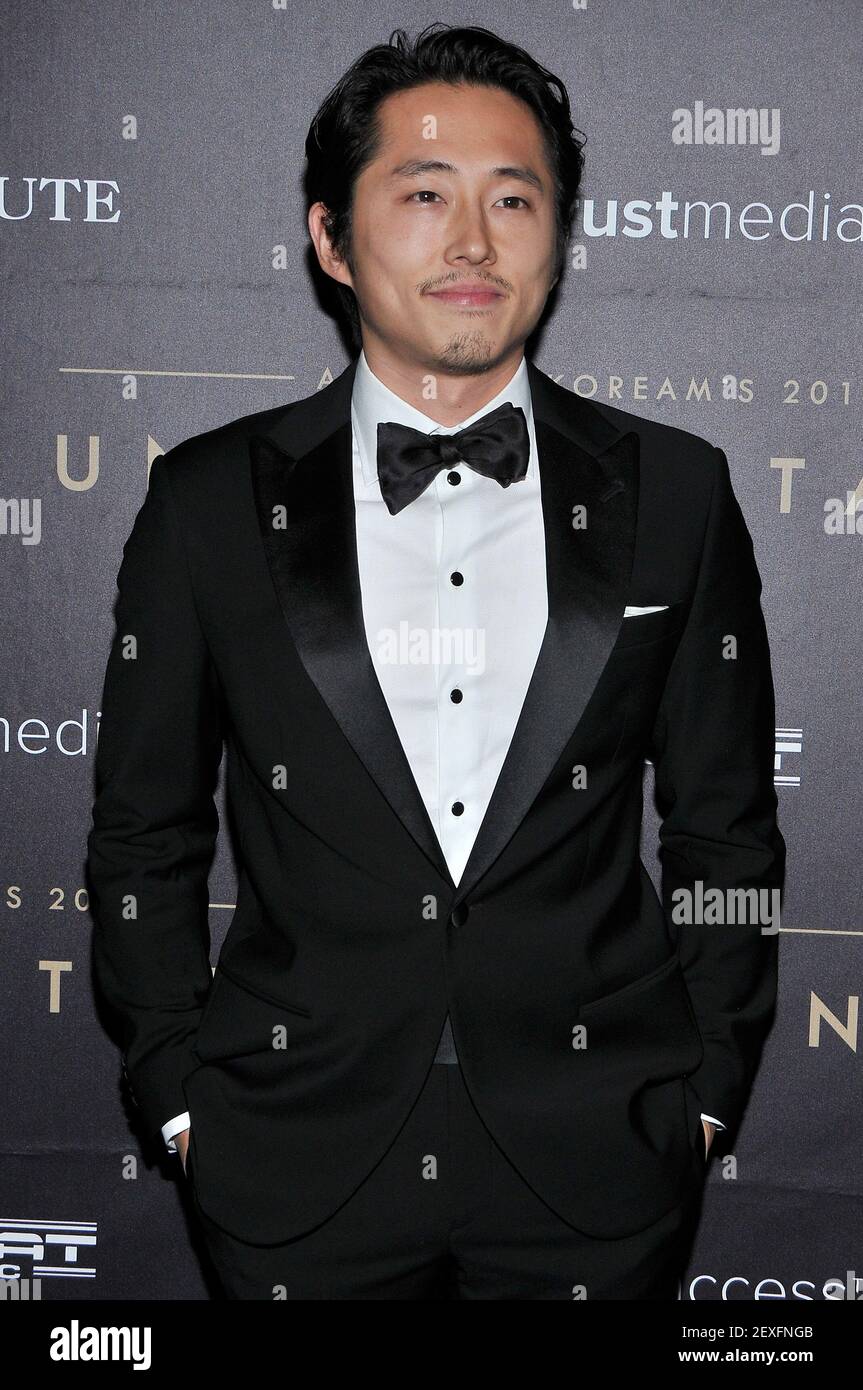 Steven Yeun arrives at Audrey & KoreAm's 14th Annual Unforgettable Gala ...