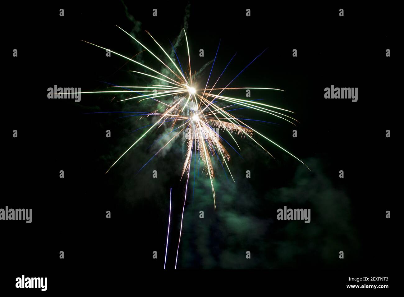 Blue green explosion background hi-res stock photography and images - Alamy