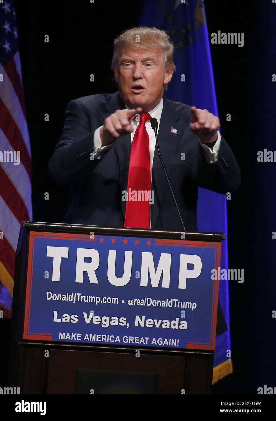 14 December 2015 - Las Vegas, NV - Donald J Trump. Trump Rally Las ...
