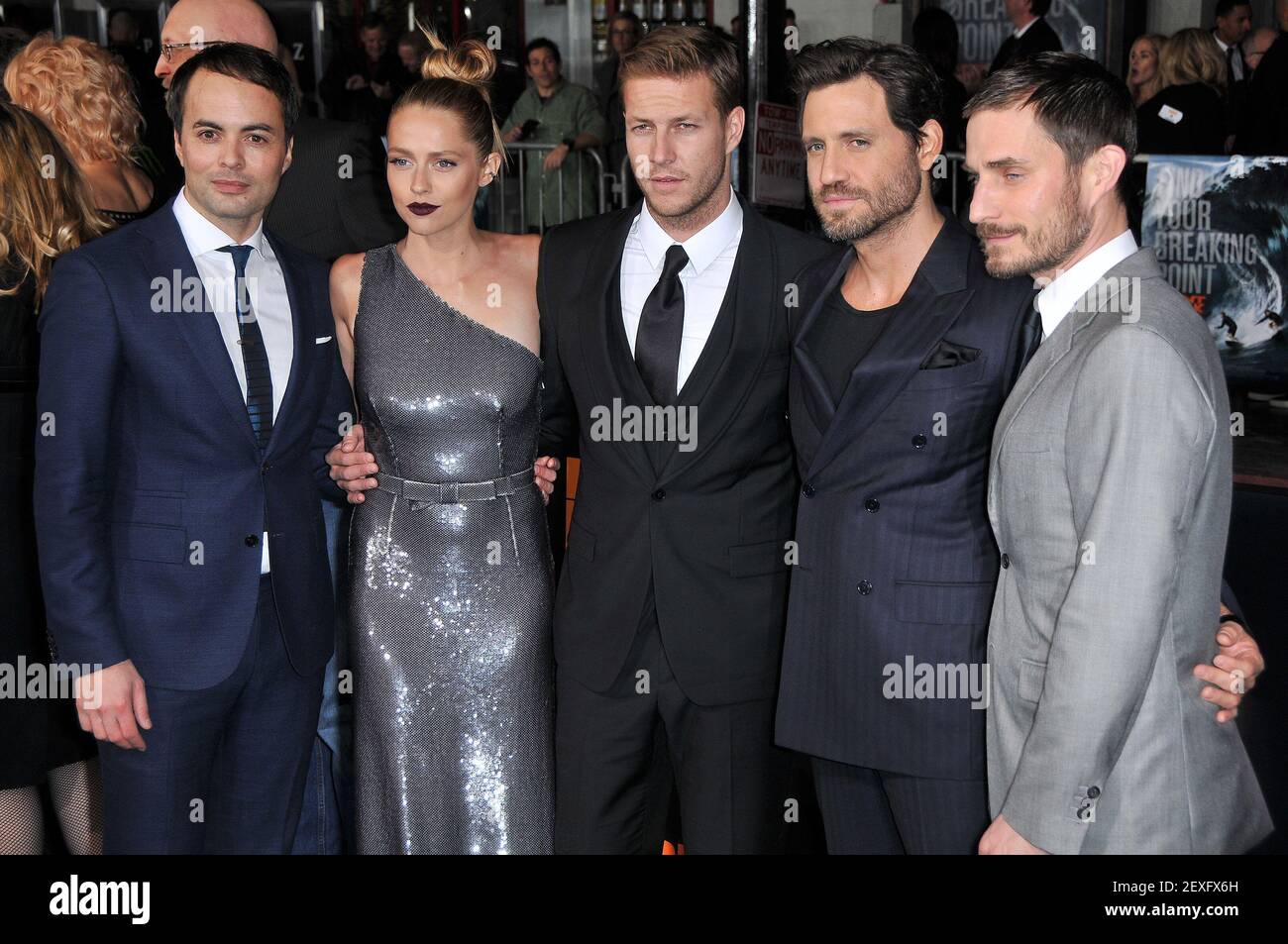 (L-R) "Break Point" Cast - Nikolai Kinski, Teresa Palmer, Luke Bracey ...