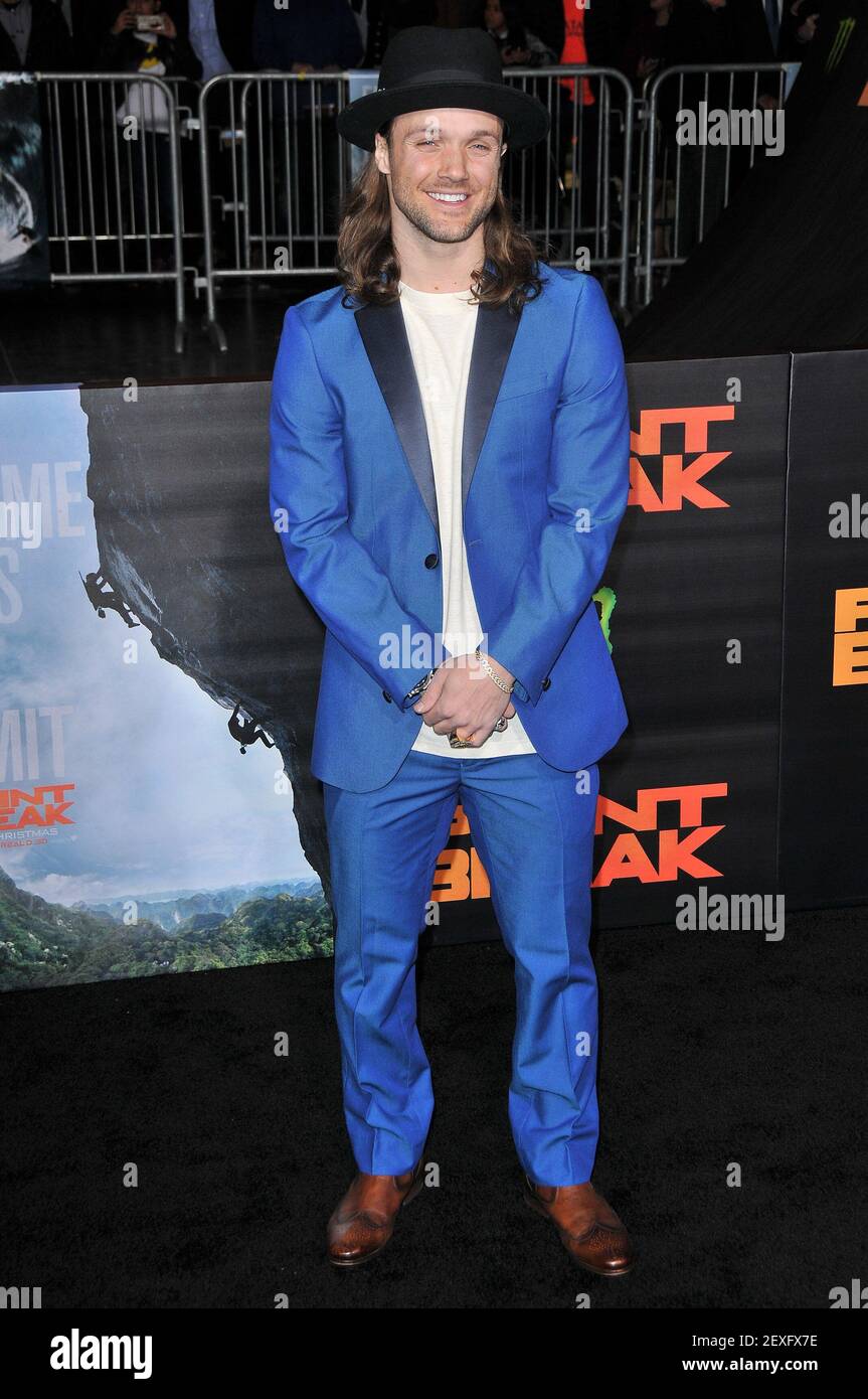 Snowboarder Louie Vito arrives at the "Point Break" Los Angeles ...