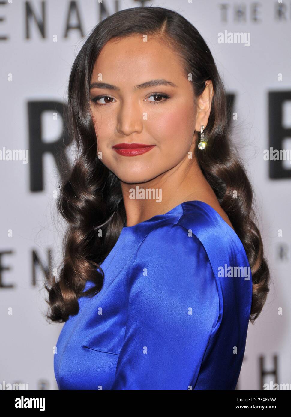 Grace Dove arrives at the "The Revenant" World Premiere held at the TCL ...