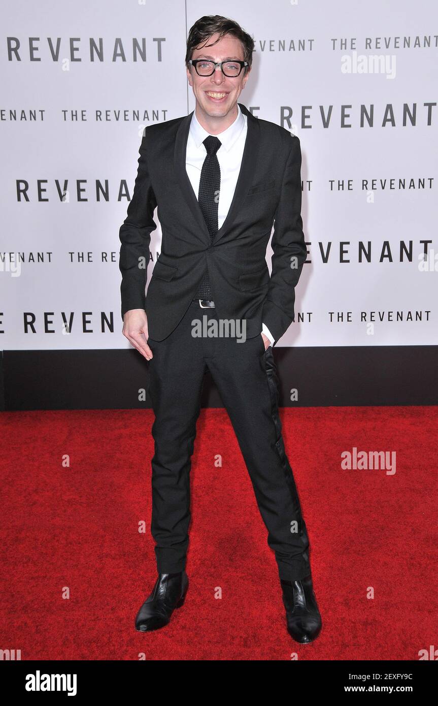 Joshua Burge arrives at the "The Revenant" World Premiere held at the ...
