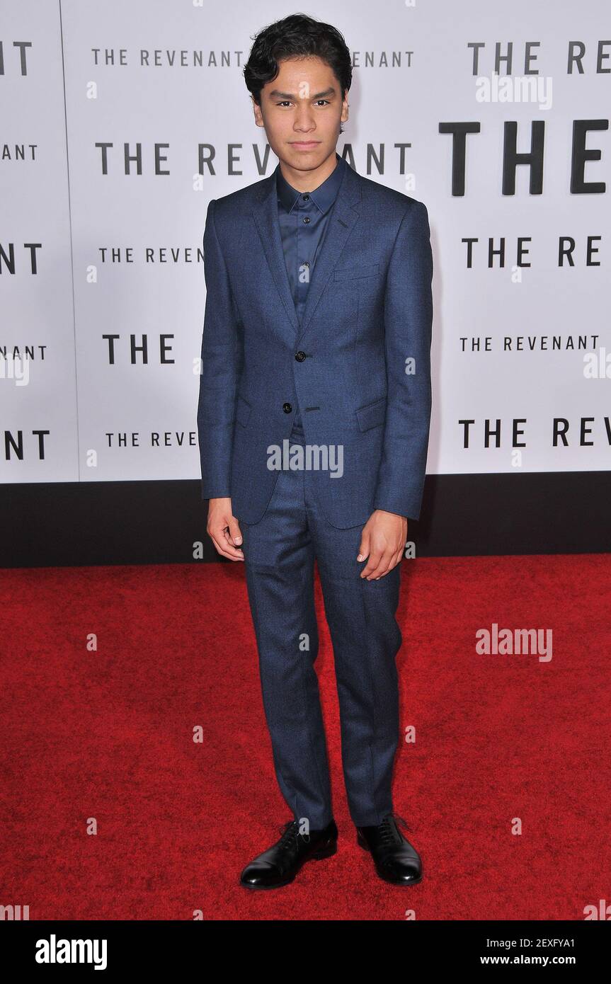 Forrest Goodluck arrives at the "The Revenant" World Premiere held at ...