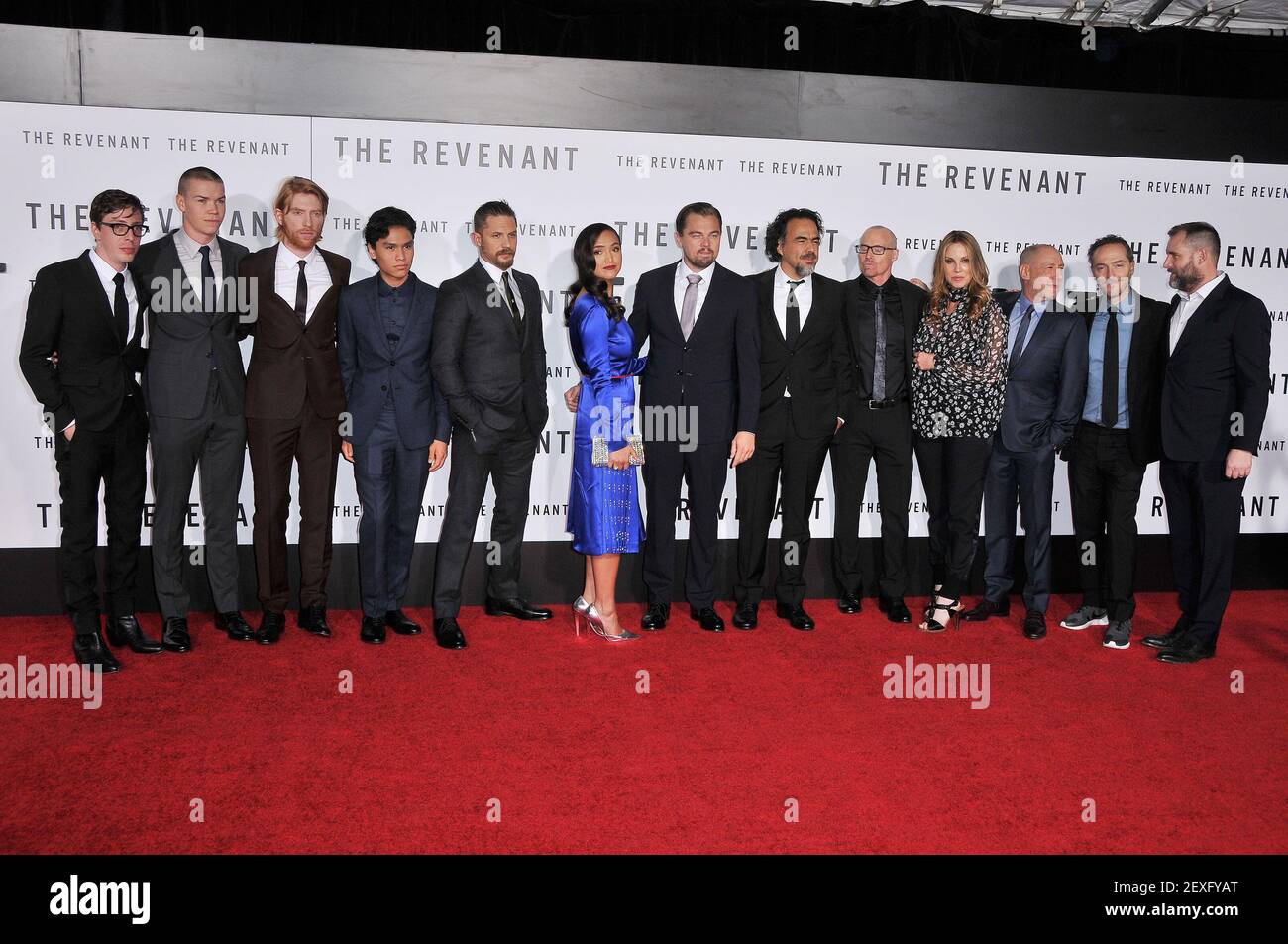 (L-R) "The Revenant" Cast & Crew - Joshua Burge, Will Poulter, Domhnall ...