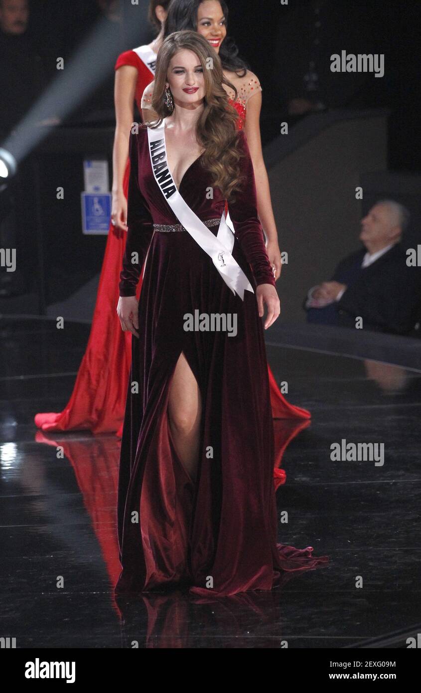 16 December 2015 - Las Vegas, Nevada - Miss Albania,Megi Luka. 2015 ...