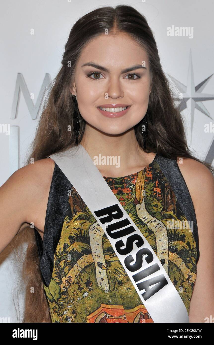 Miss Russia Vladislava Evtushenko at the Miss Universe 2015 Press ...