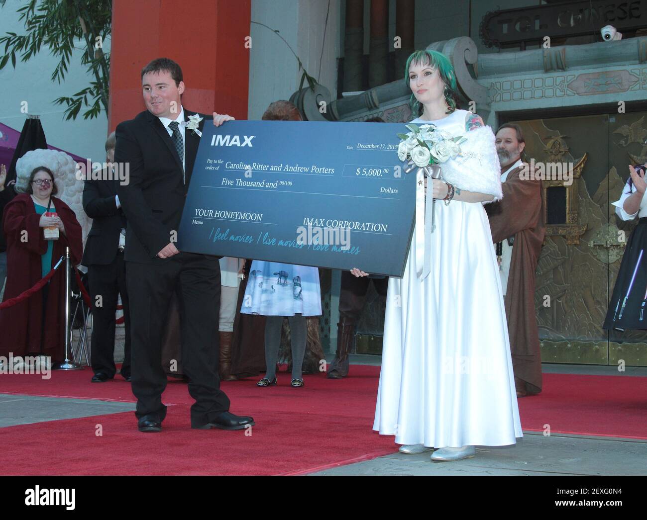 Andrew Porters, Caroline Ritter attends A Star Wars Themed Wedding held ...