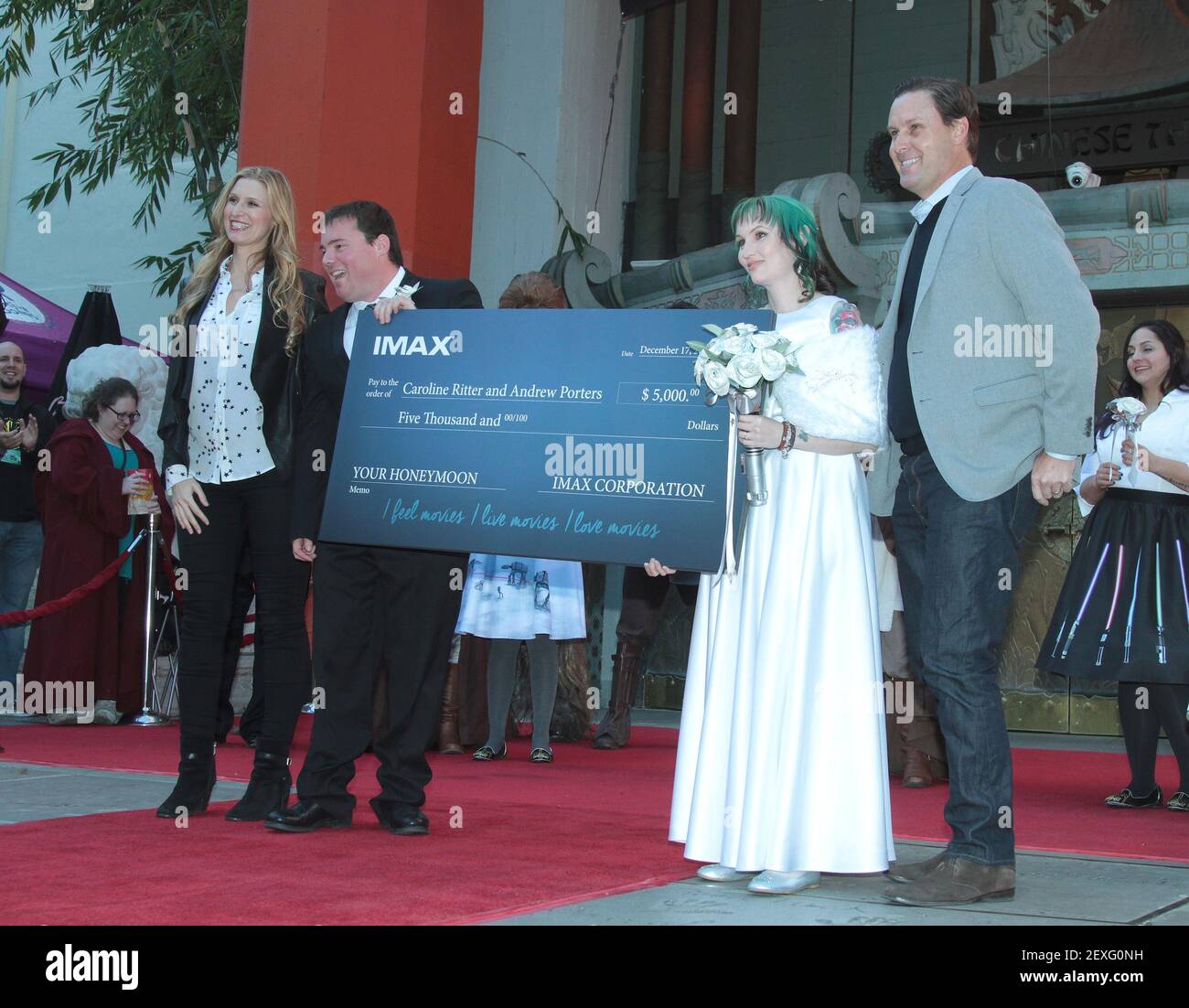 Andrew Porters, Caroline Ritter attends A Star Wars Themed Wedding held ...