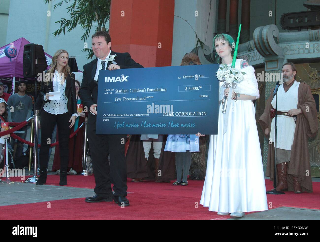 Andrew Porters, Caroline Ritter attends A Star Wars Themed Wedding held ...