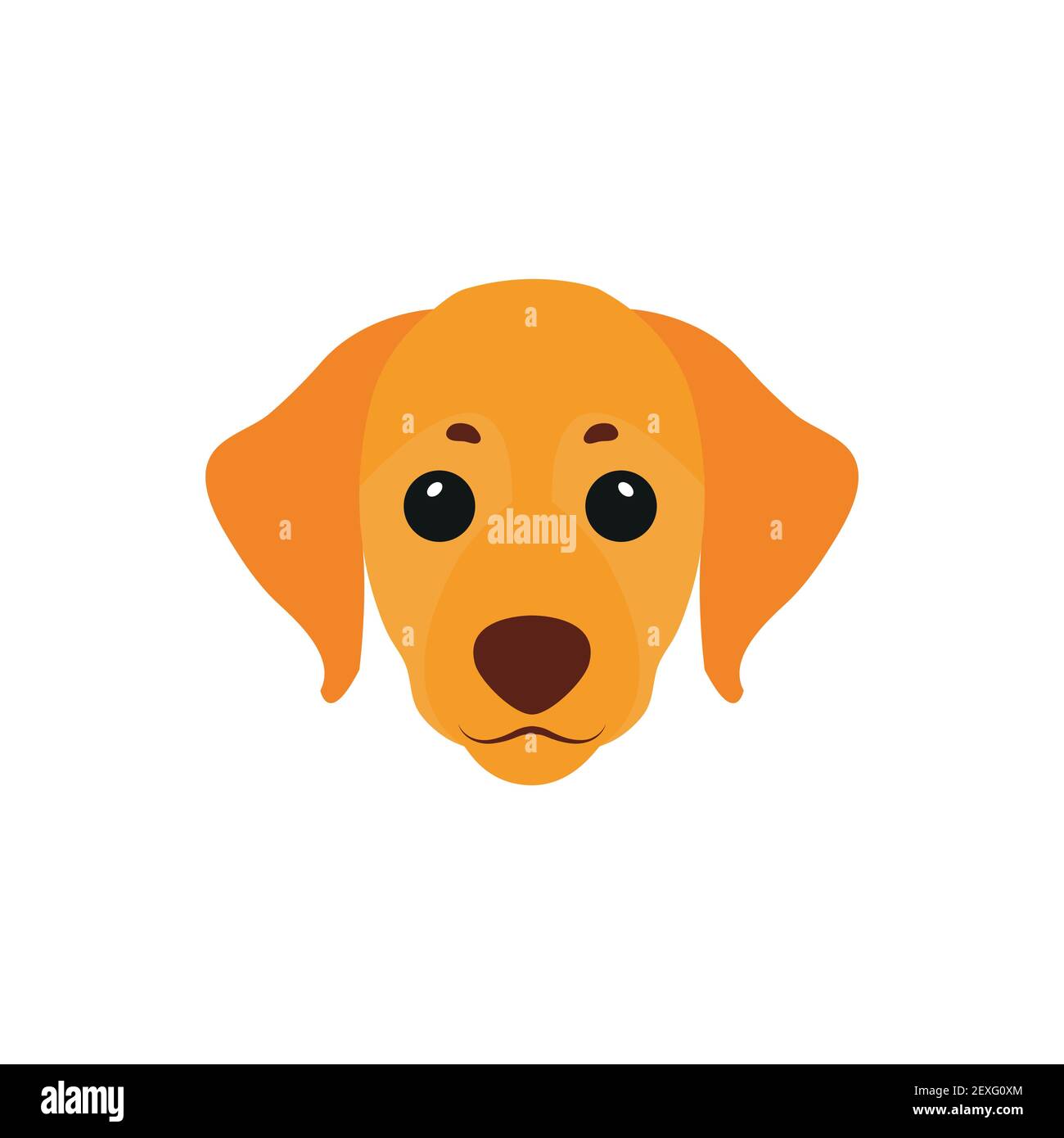 Dog. Icon. Simple style. Vector illustration isolated on white ...