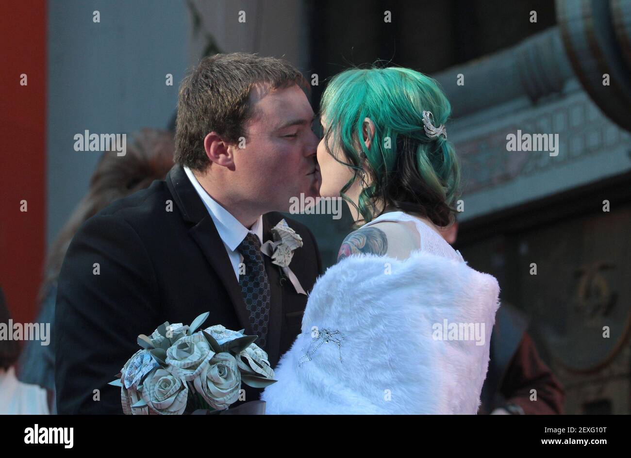 Andrew Porters, Caroline Ritter attends A Star Wars Themed Wedding held ...
