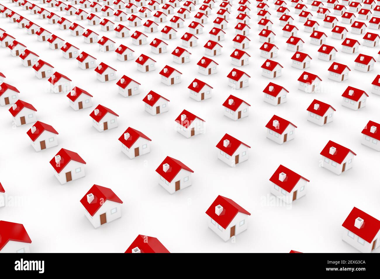 Houses in line Stock Photo - Alamy