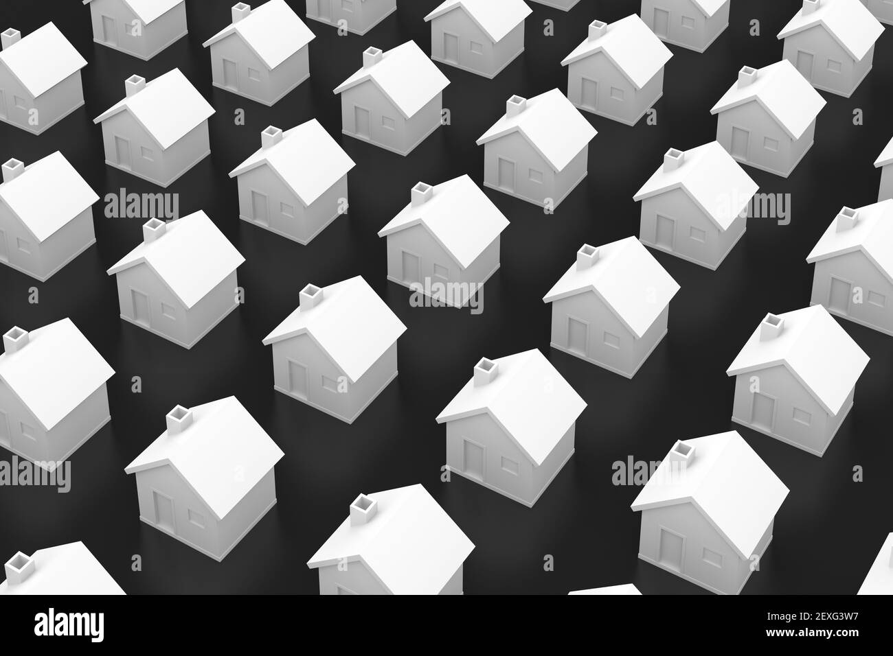 Houses in line Stock Photo - Alamy