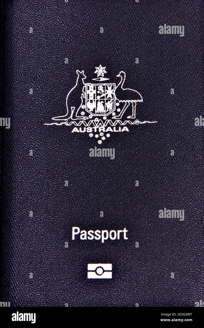 Australian passport stamp hi-res stock photography and images - Alamy