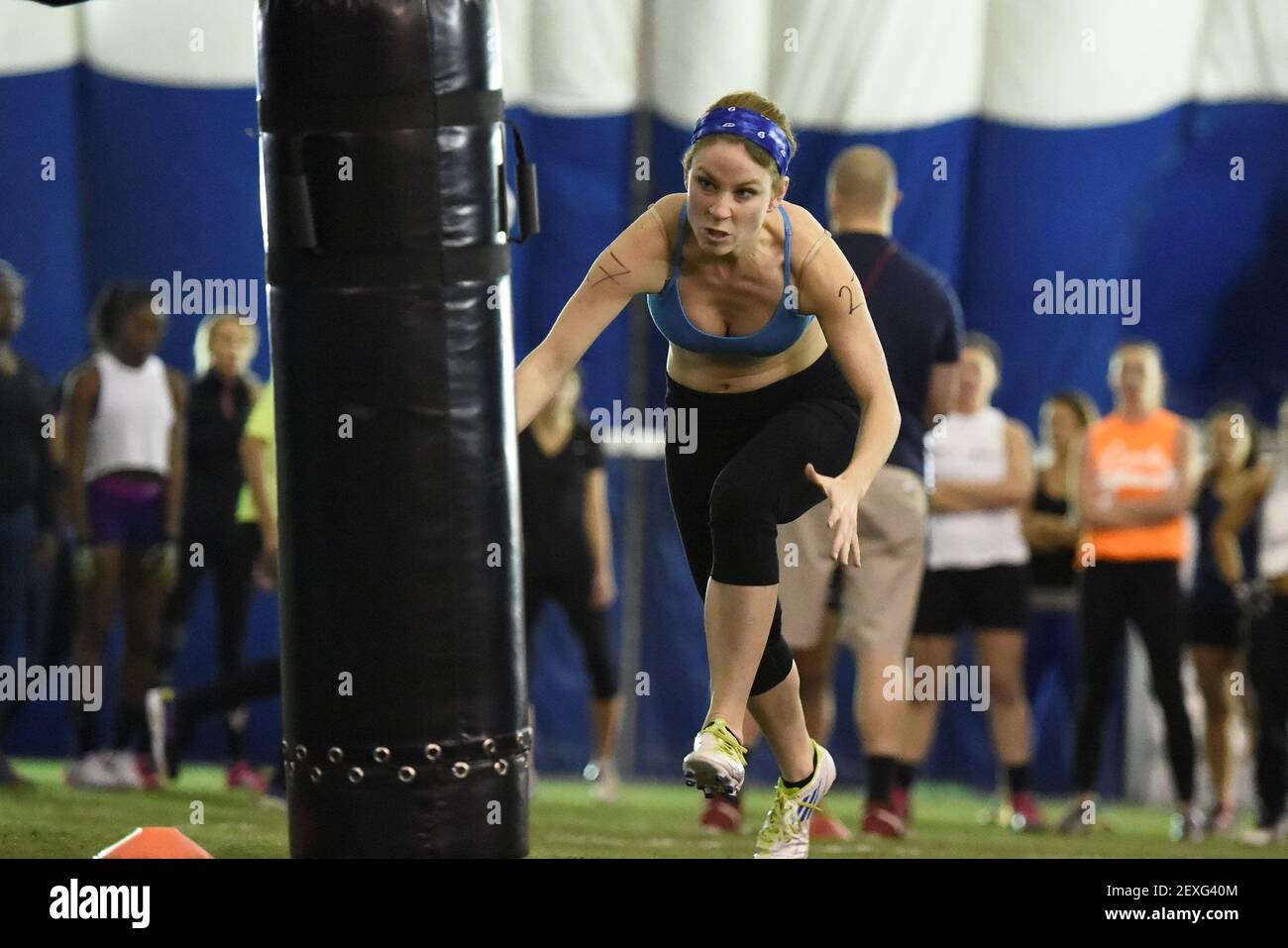 Saturday, December 19, 2015: Zoey Zukowski (27) competes during tryouts ...