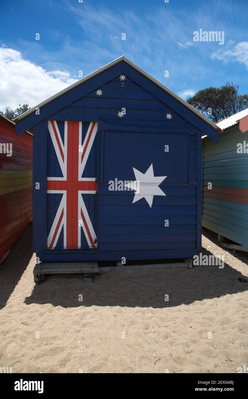 Australian beach huts hi-res stock photography and images - Alamy