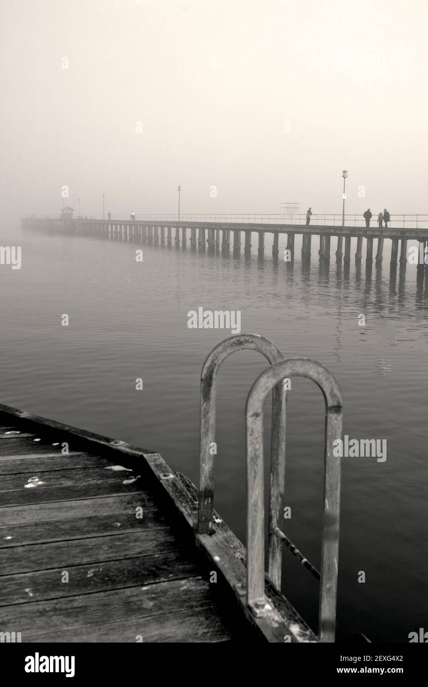 Mist over the sea Stock Photo - Alamy