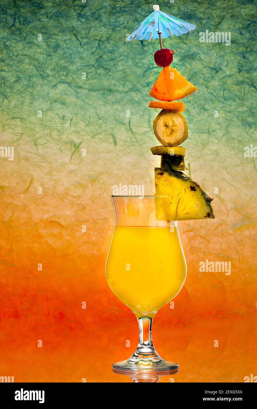 Tropical drink umbrella hi-res stock photography and images - Alamy