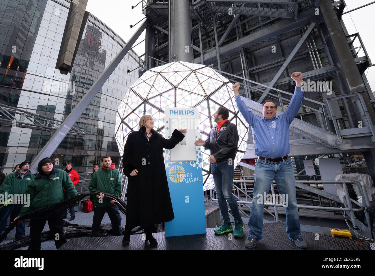 (L-R) Amy Huntington, Philips Lighting America President, Tim Tompkins ...