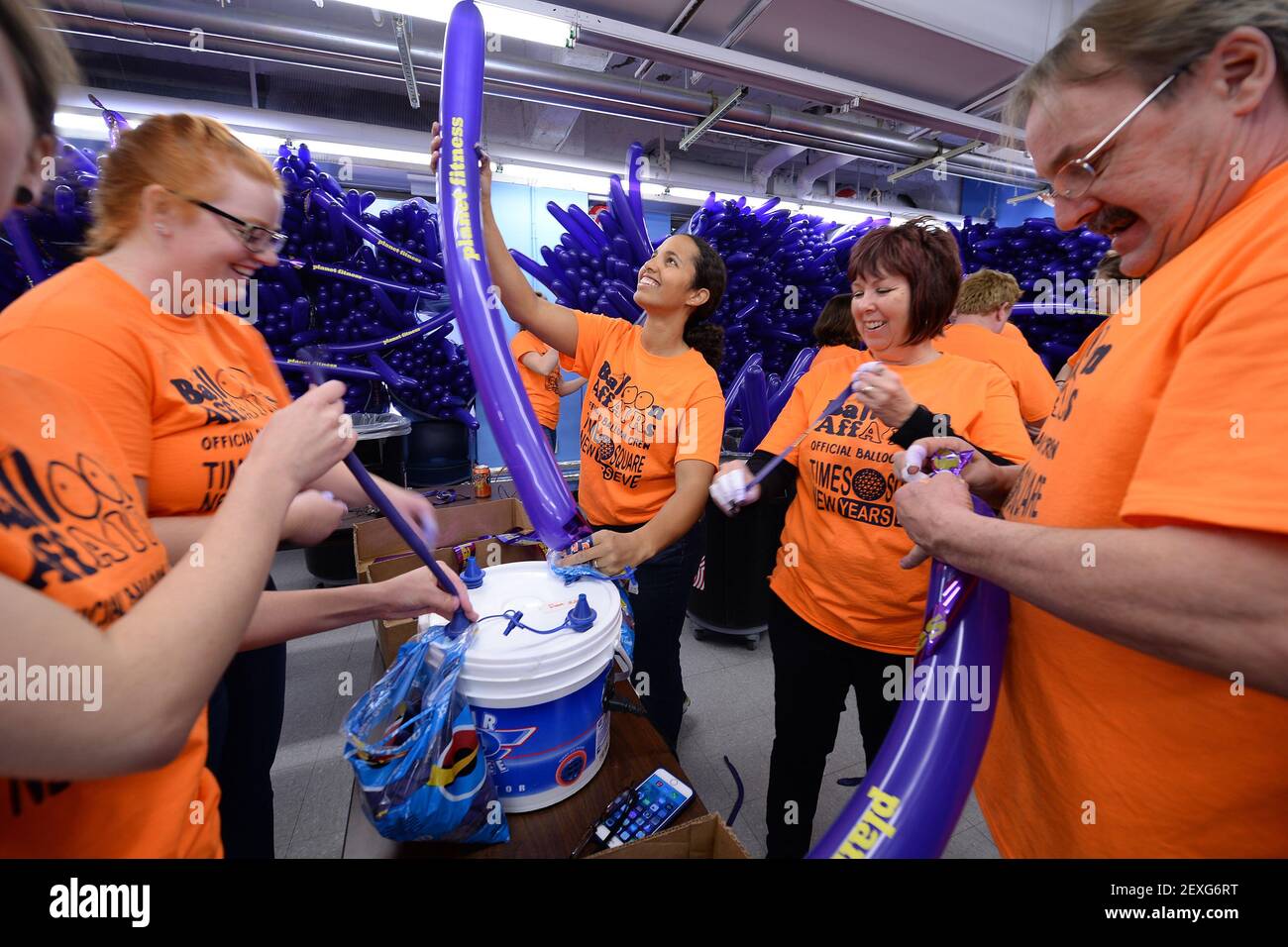 Members of the Balloon Affairs, the official balloon crew for New Year ...