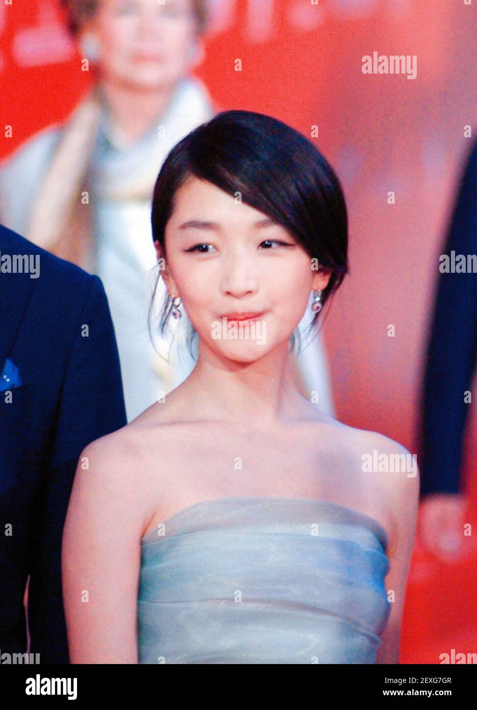 --File--Chinese actress Zhou Dongyu attends the 18th Shanghai ...