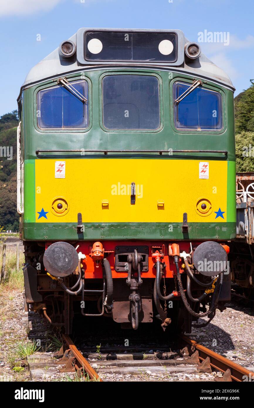 England, Devon, BR Class 25 Diesel Locomotive No. D7535 'Mercury' at ...