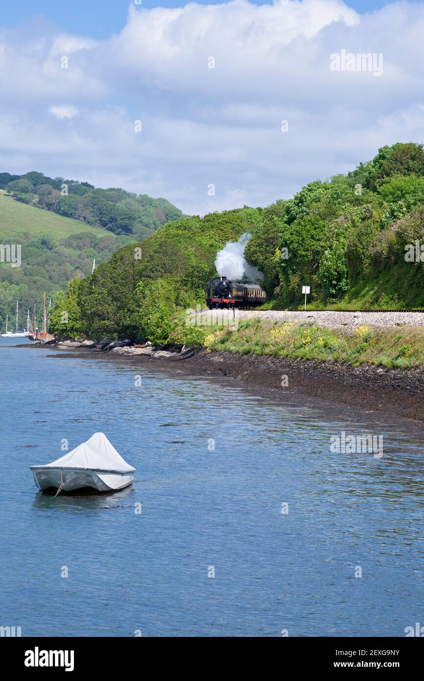 England, Devon, Kingswear, GWR Steam Locomotive No. 4277 'Hercules' on ...