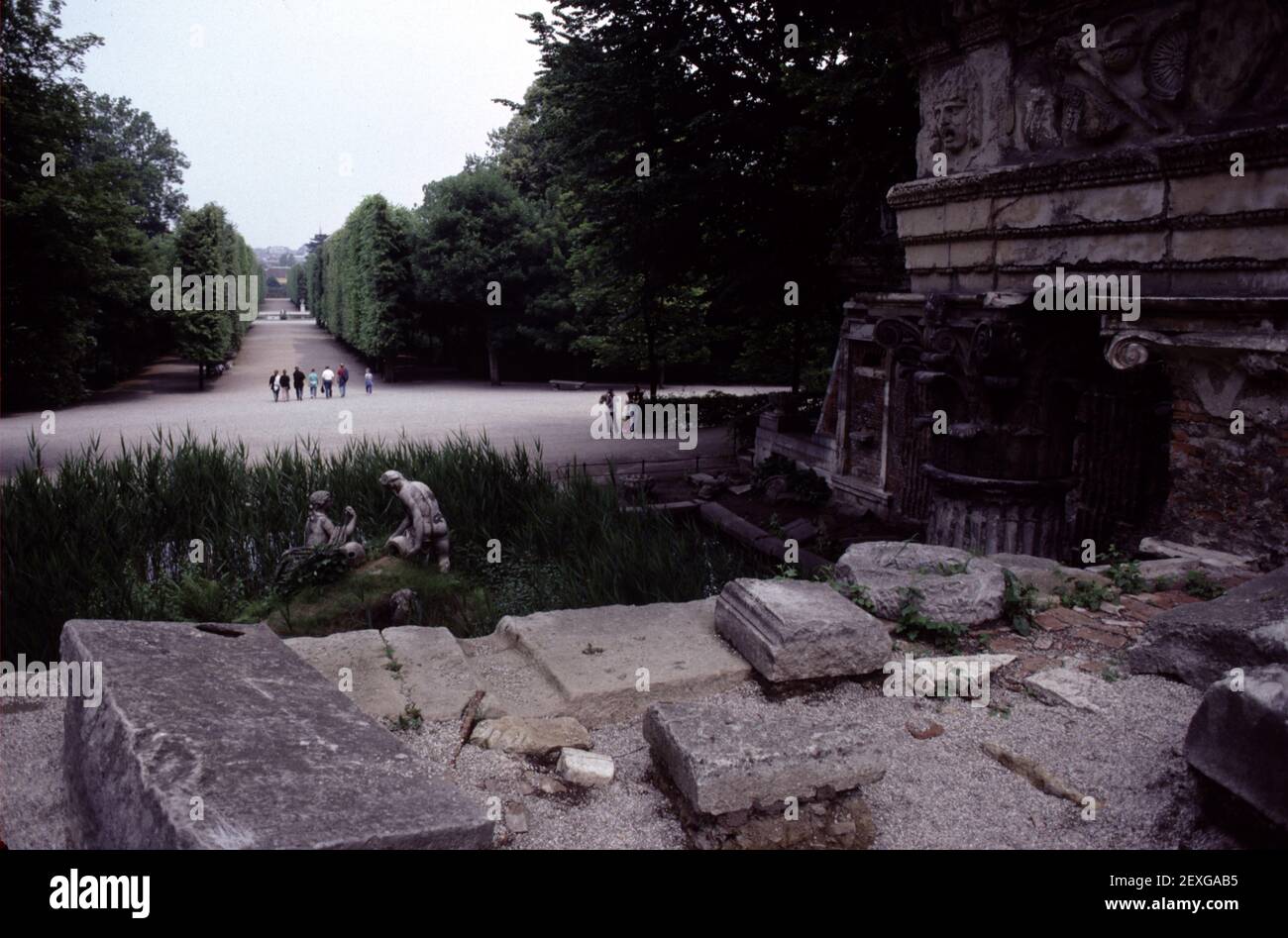 Vienna, Austria. 6/16/1990. Schoenbrunn Palace. 1778 replica of Roman ...
