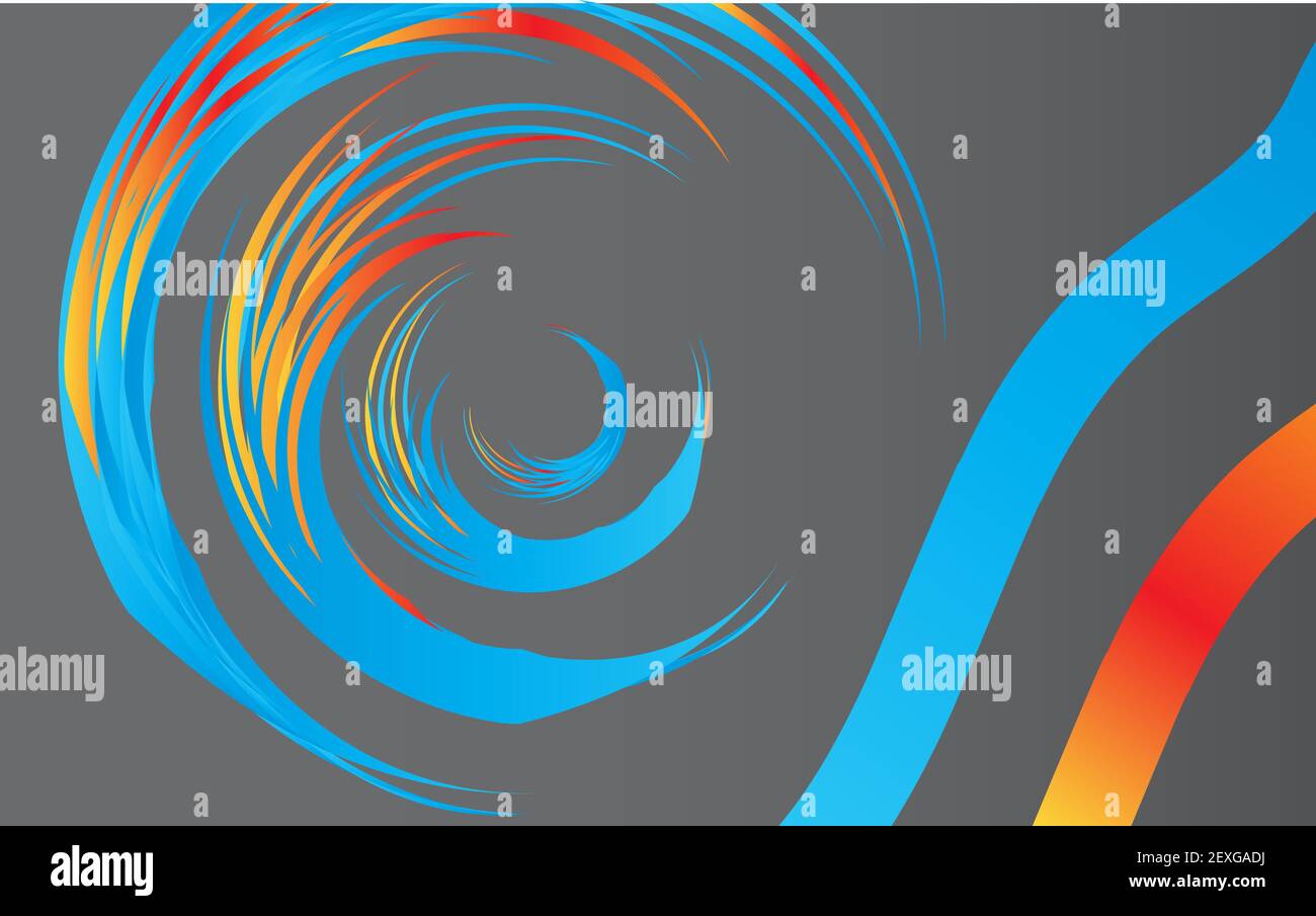 Abstract swirl shape on grey Stock Photo - Alamy