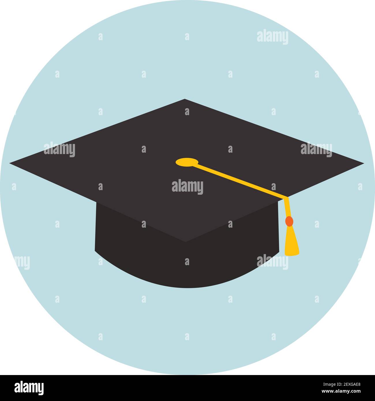 GREAT TOGA HAT VECTOR ILLUSTRATION ICON, GRADUATION SYMBOL Stock Photo ...
