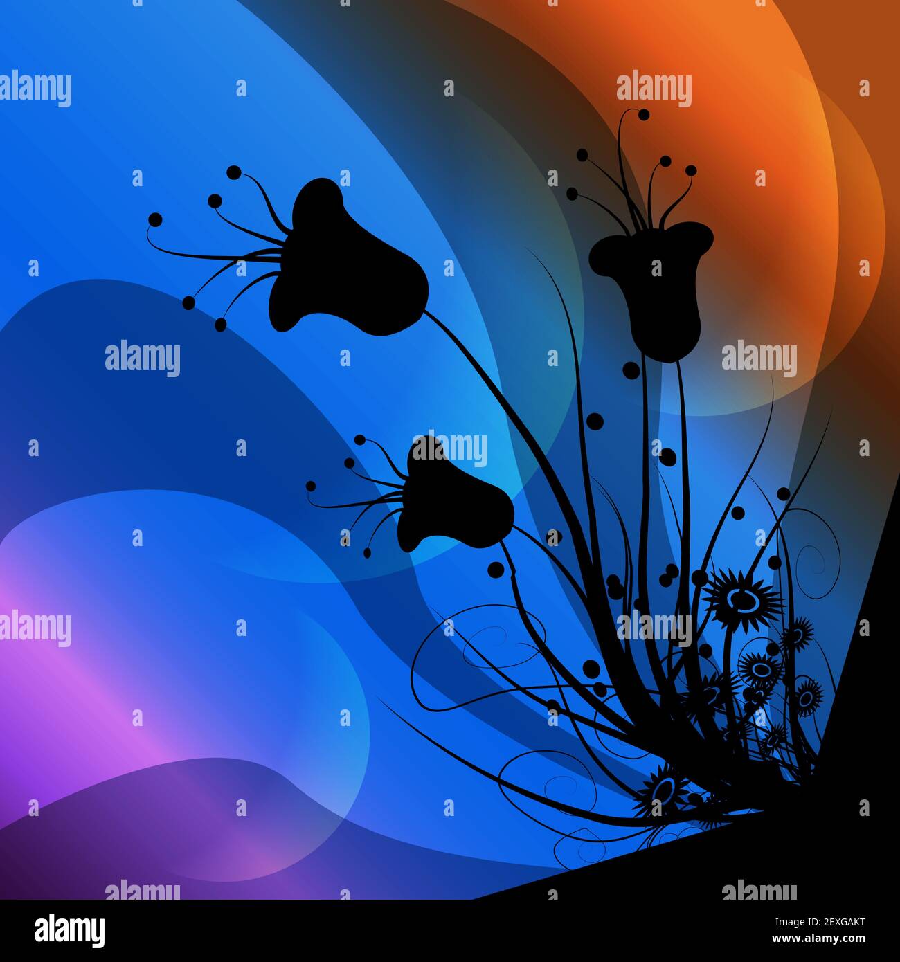 Vector flower background Stock Photo - Alamy