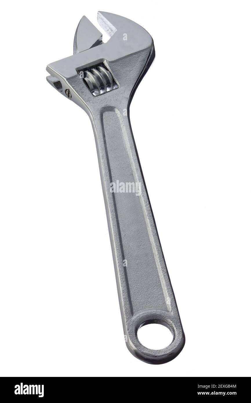 Metal adjustable wrench Stock Photo - Alamy