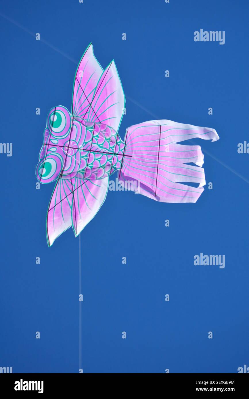 Pink white kite hi-res stock photography and images - Alamy