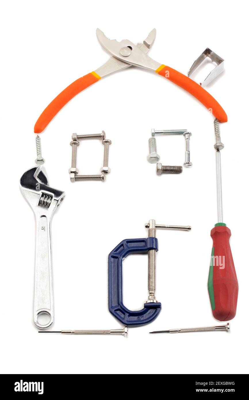 Set repairing tools Cut Out Stock Images & Pictures - Alamy