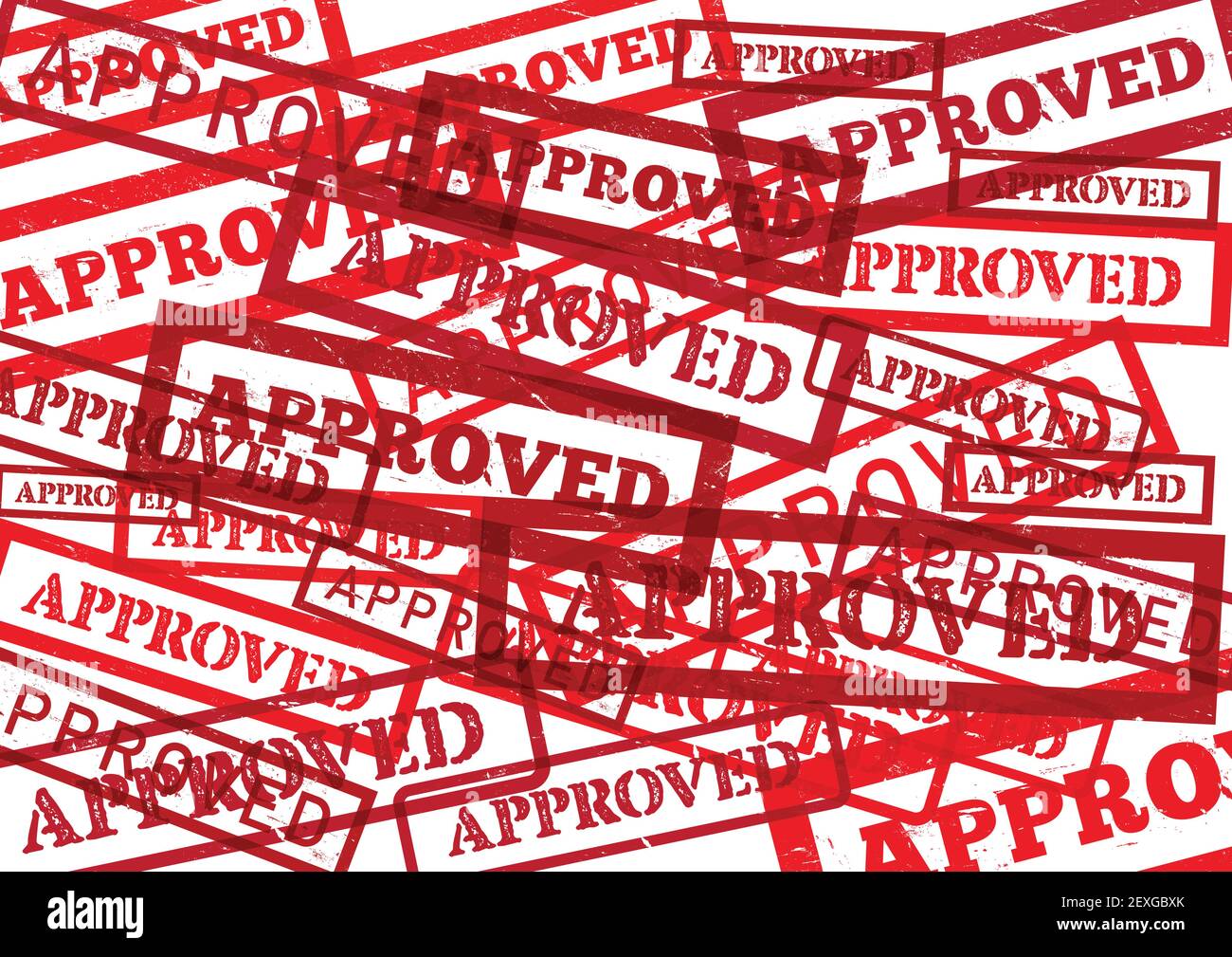 Approved stamps on a white background vector Stock Vector Image & Art ...