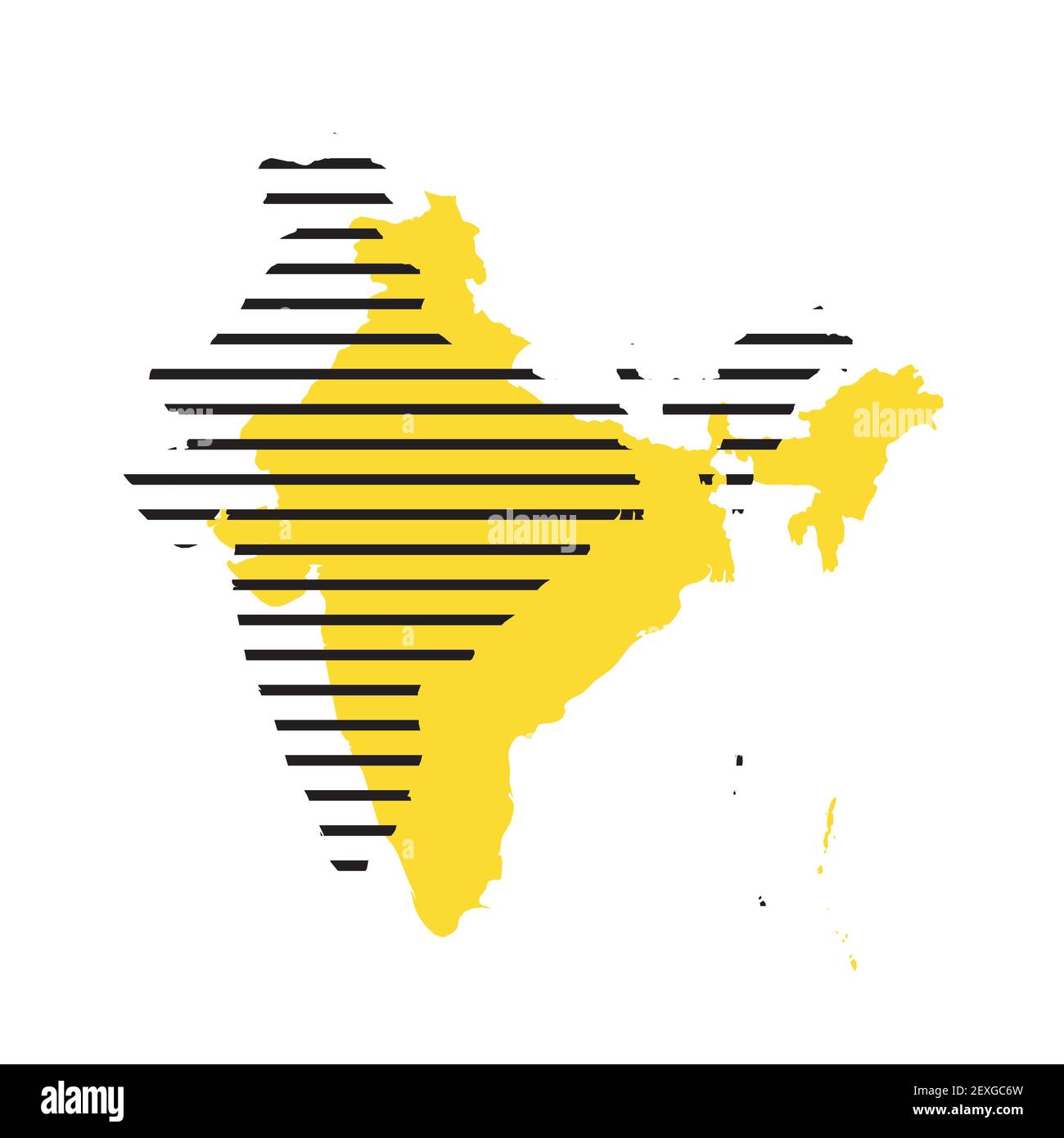India - country silhouette Stock Vector Image & Art - Alamy