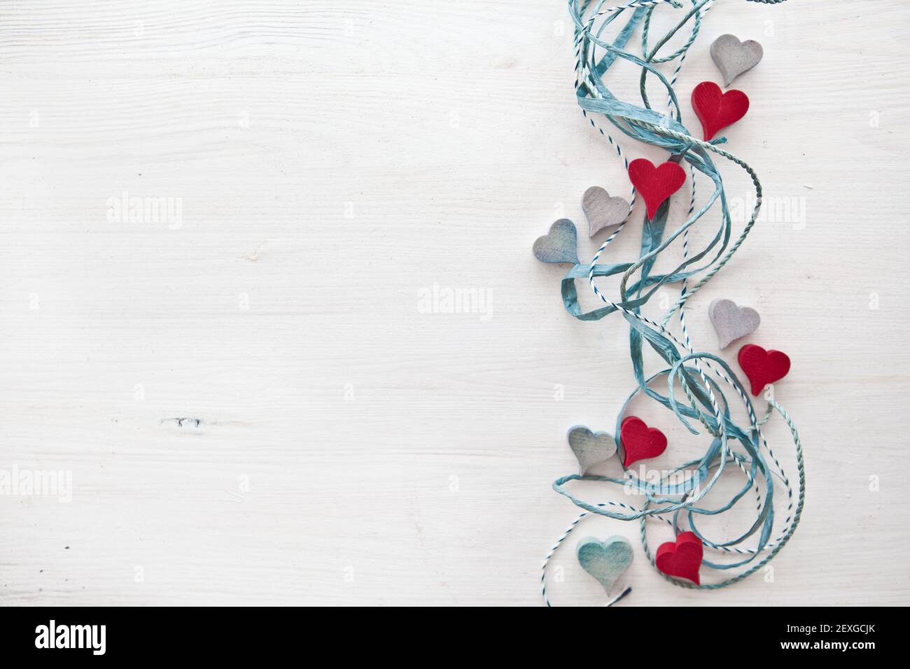 White hearts band hi-res stock photography and images - Alamy