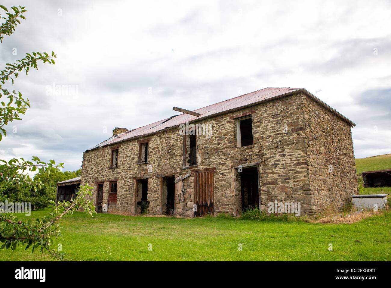 Old stone stables built in the English way by early settlers to Central ...