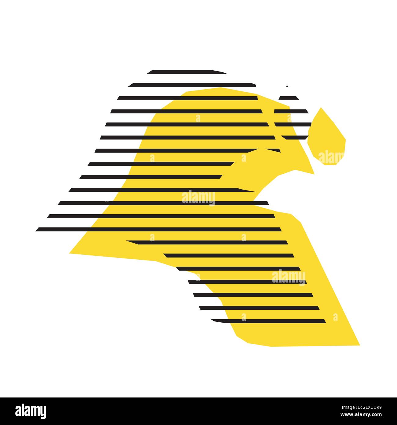 Kuwait - country silhouette Stock Vector Image & Art - Alamy