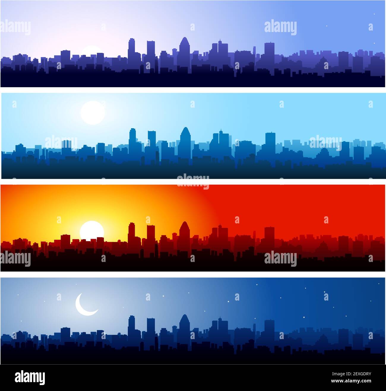 Future city skyline summer day building hi-res stock photography and ...