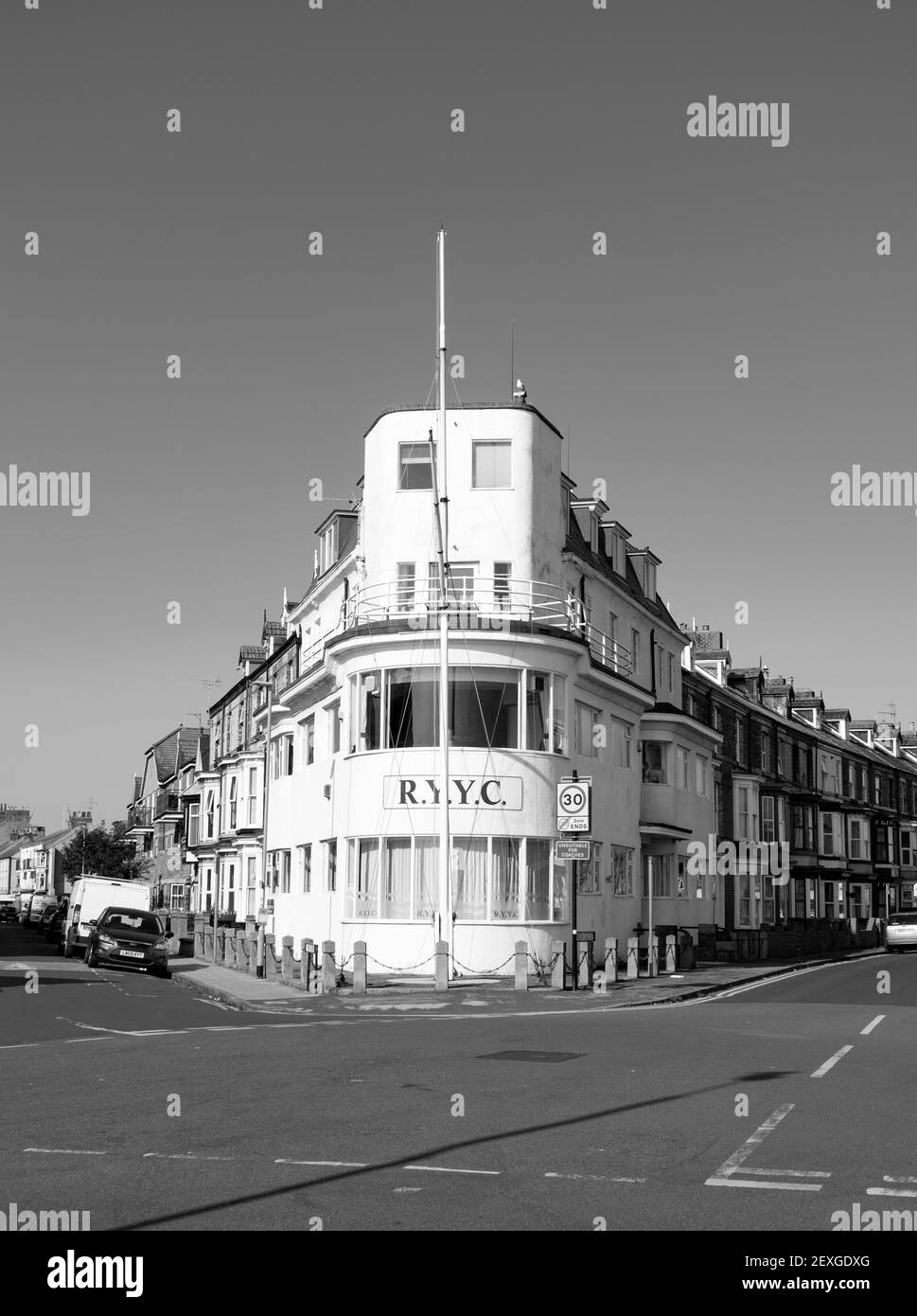 Nautical themed building in Bridlington, East Yorkshire, UK Stock Photo ...